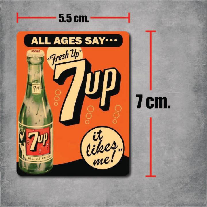 sticker pvc 7 UP สติกเกอร์ เซเว่น อัพ งานพิมพ์ดีที่สุด OFFSET PRINTING ...