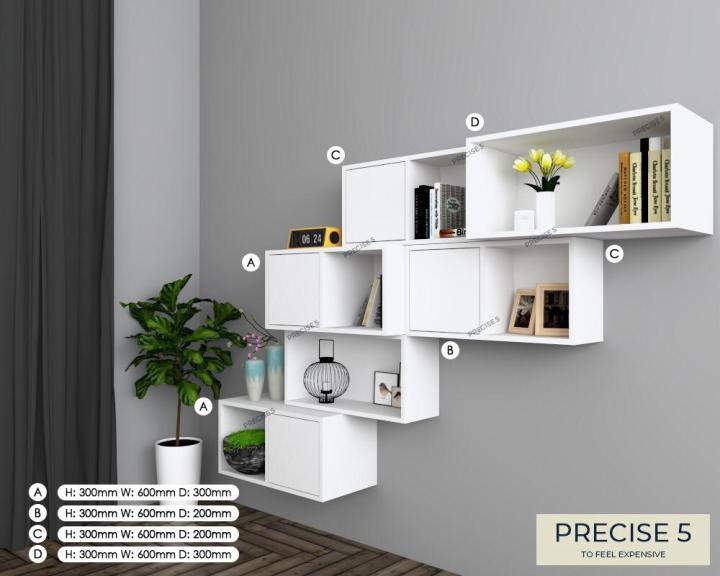 DIY wall mounted open carcass display cabinet storage cabinet | Lazada