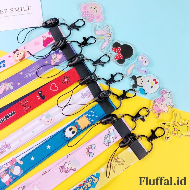 Tali Gantungan HP / Tali Gantungan ID Card Lanyard Karakter Akrilik ...