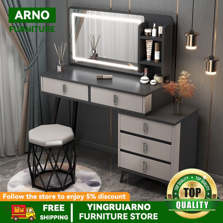 Simple Dressing Table Home Modern Luxurious Wooden Dressing Table with ...