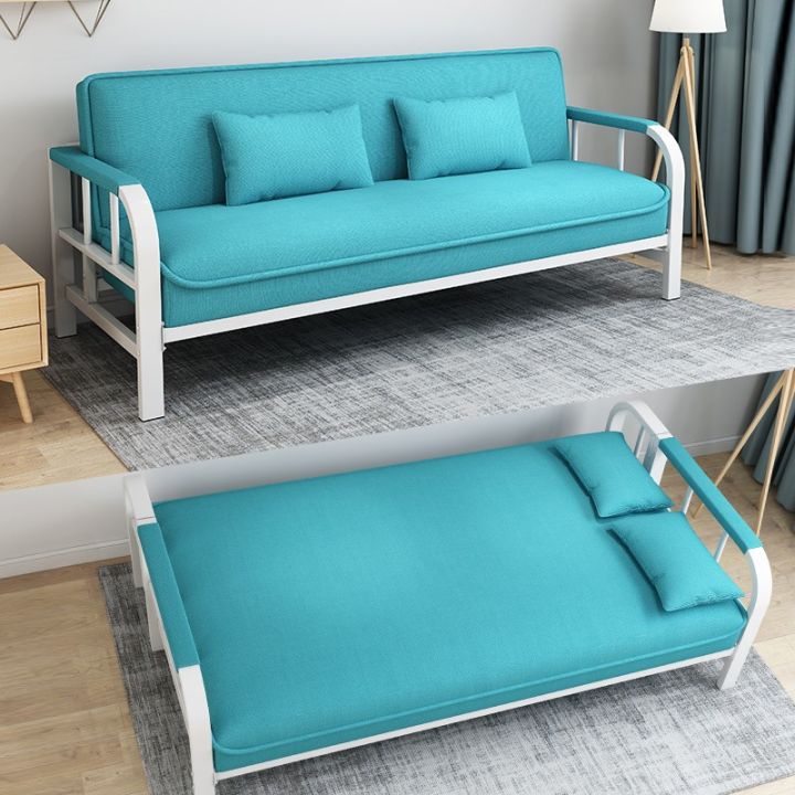 Multifunctional folding sofa bed dual-purpose fabric sofa simple single ...