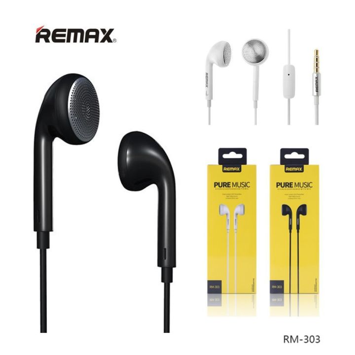 Remax RM303 Earphone Pure Music Stereo Headset | Lazada