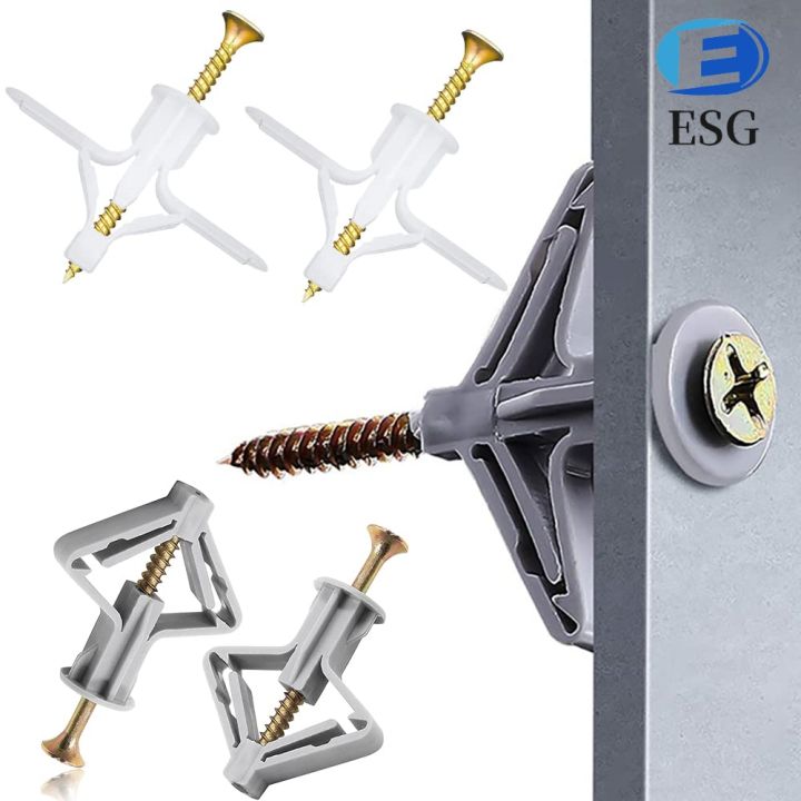 Drywall Anchor Kit Hollow Wall Anchors Plasterboard Plugs Screws ...