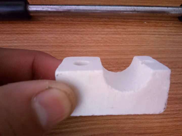 Tempering furnace quartz tube ceramic clamp fixed quartz tube porcelain ...