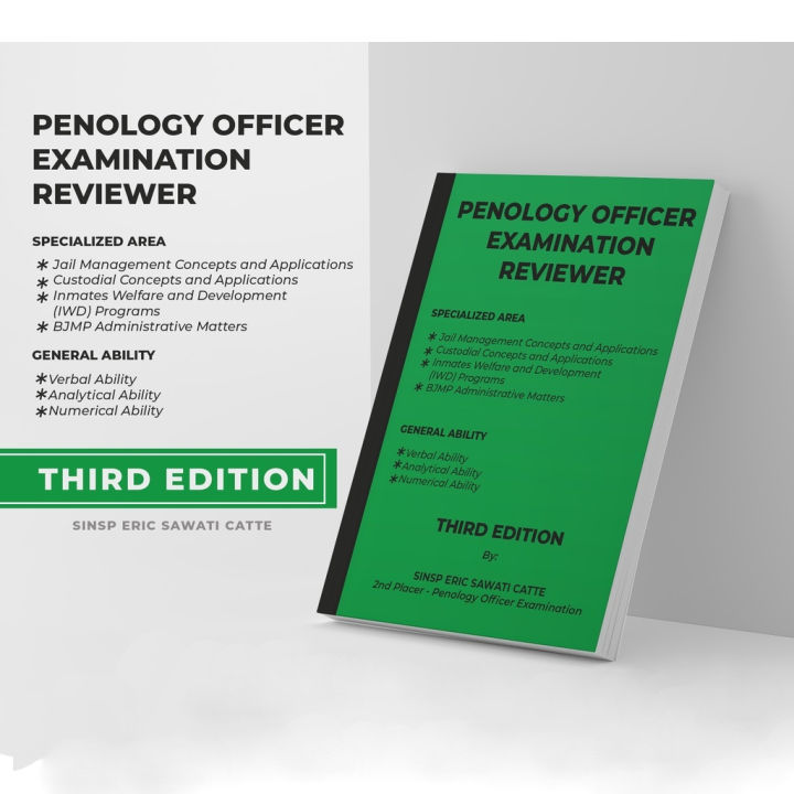 PENOLOGY OFFICER EXAMINATION REVIEWER (Updated Edition) | Lazada PH