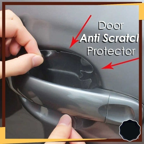 4 Pcs Car Door Handle Paint Scratch Protector Guard Sticker Film Sheet ...