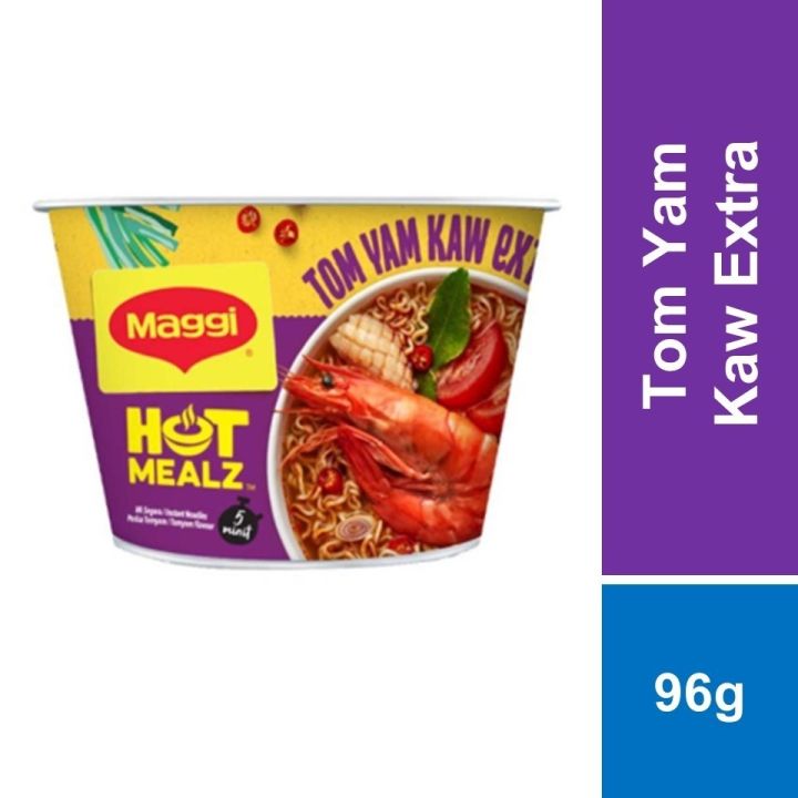 Maggi Hot Mealz Tom Yam Kaw Extra 【96g x 1 Bowl】 | Lazada