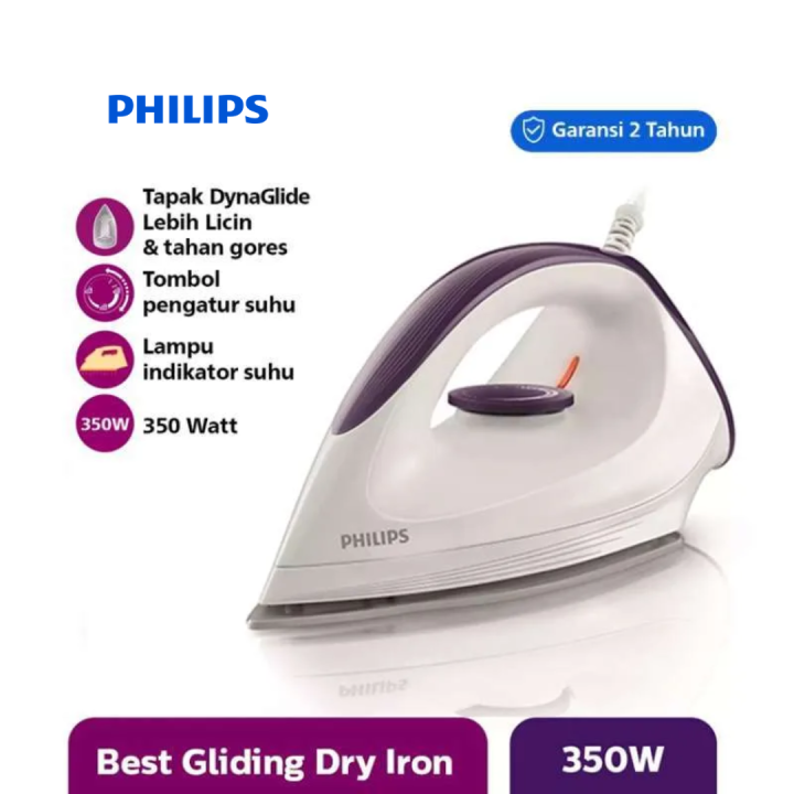 SETRIKA PHILIPS GC160 DRY IRON GOSOKAN PHILIPS | Lazada Indonesia