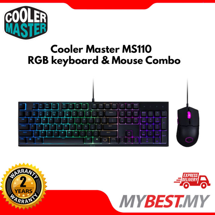 Cooler Master MS110 RGB keyboard & Mouse Combo (MS-110-KKMF1-US) | Lazada