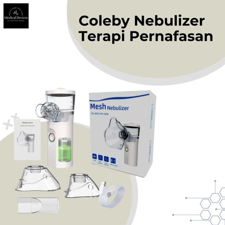 COLEBY Alat Terapi Pernapasan Handheld Nebulizer Atomizer Rechargeable ...