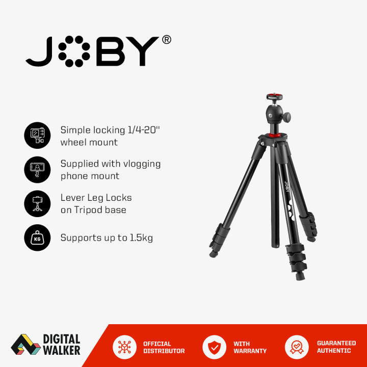 [Digital Walker] Joby Compact Light Kit Tripod | Lazada PH
