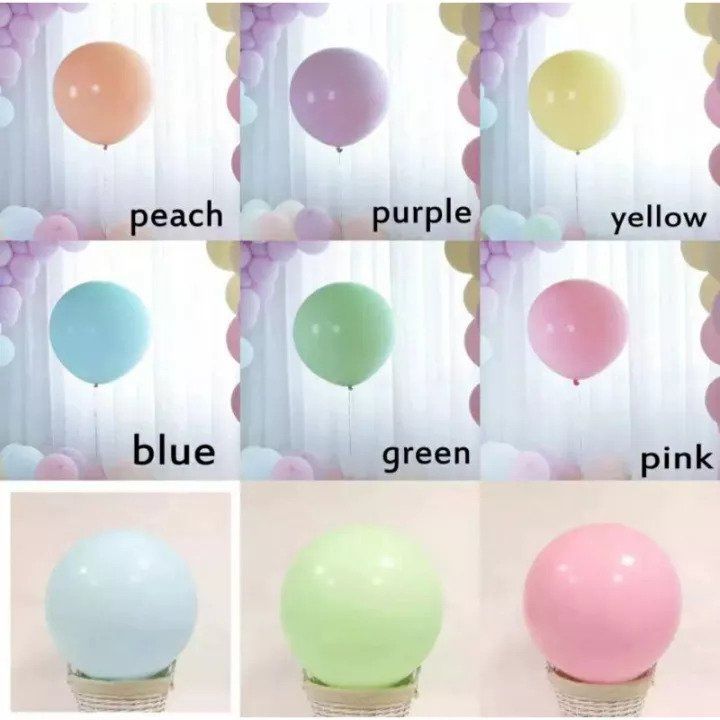 Balon Latex Pastel / Balon Macaron Satuan Ukuran 12 Inch | Lazada Indonesia