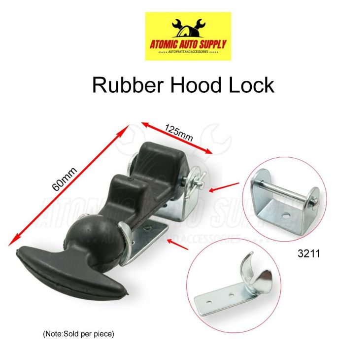 RUBBER HOOD LOCK FOR TRUCKS 3211 (SOLD PER PIECE) - 100% HIGH QUALITY ...