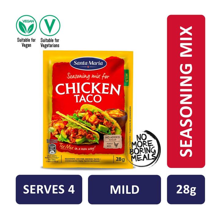 Santa Maria Tex Mex Chicken Taco Spice Mix Mild | Lazada Singapore