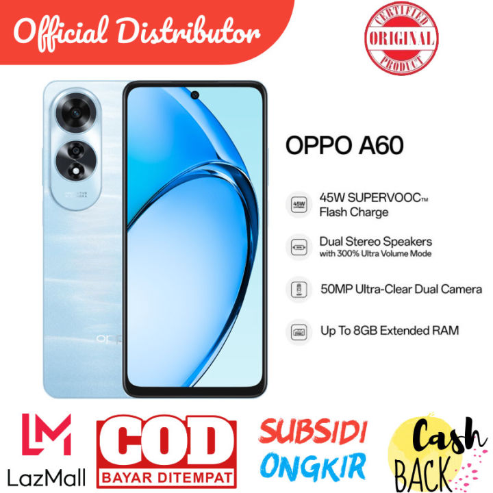 OPPO A60 8/256 vs 8/128 - 50MP ULTRA CLEAR DUAL KAMERA - 45W SUPERVOOC FLASH CHARGE | Lazada ...