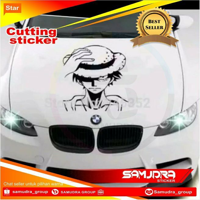 cutting sticker one piece luffy kap depan | Lazada Indonesia
