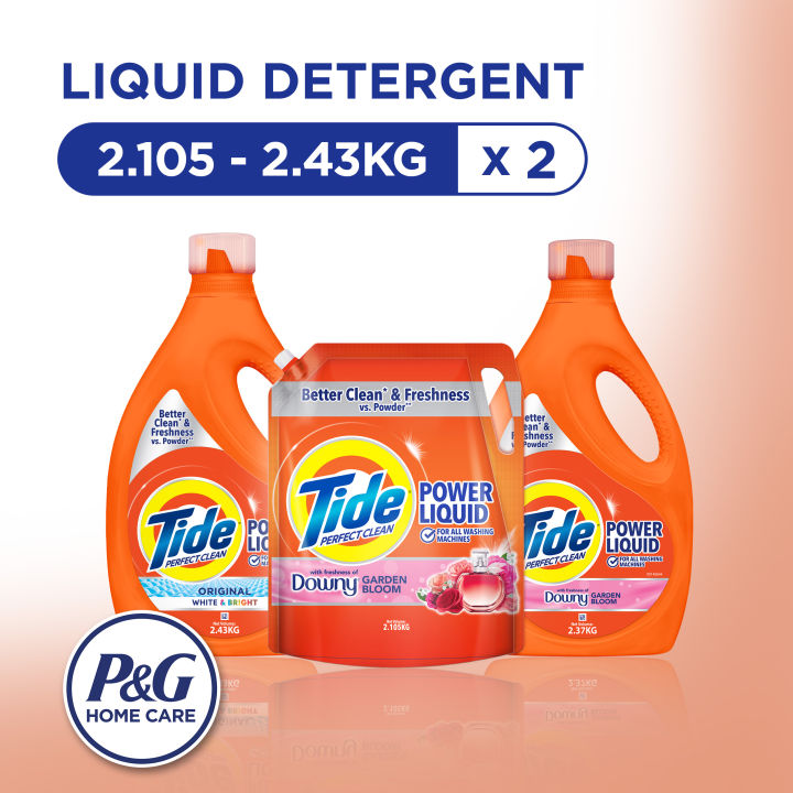 [Bundle of 2] Tide Liquid Detergent Original White & Bright Garden ...