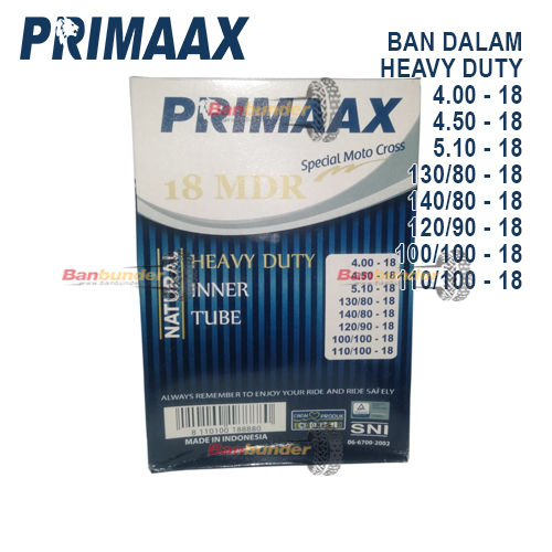 PRIMAAX BAN DALAM 100/100-18 HEAVY DUTY - INNER TUBES | Lazada Indonesia