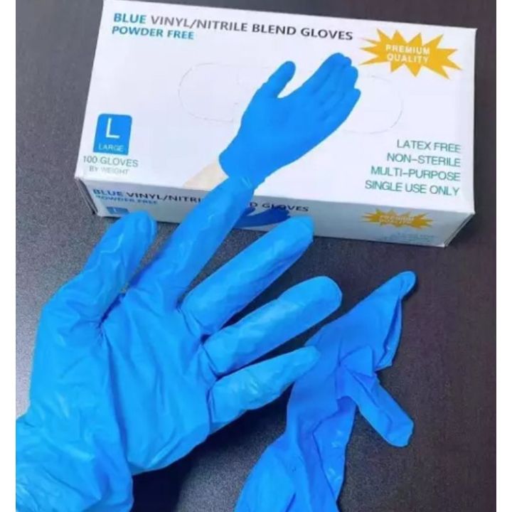100 pcs Nitrile Gloves Powder Free Small/Medium/Large tattoo gloves ...