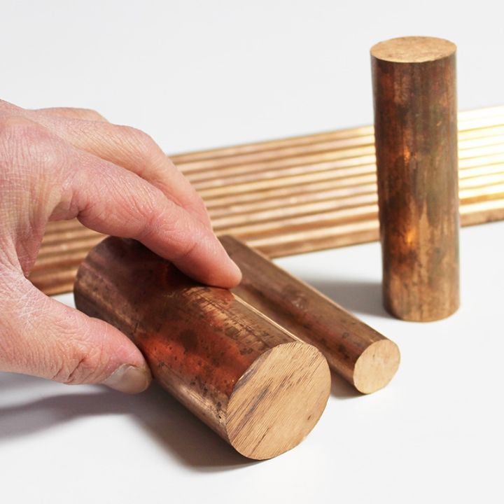 Solid round pure copper rod anode electrode Cu bar cylinder stick for ...