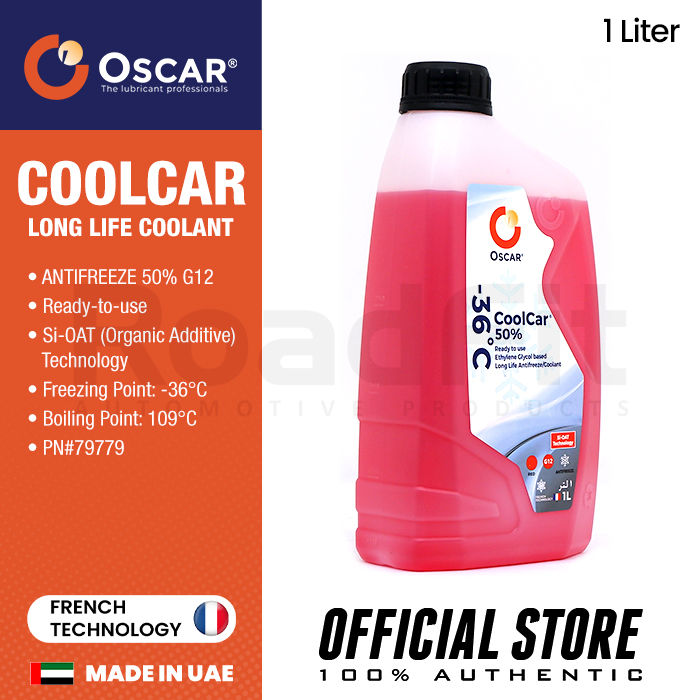 OSCAR COOL CAR LONG LIFE COOLANT/ANTIFREEZE 50% G12, READY-TO-USE 1L ...
