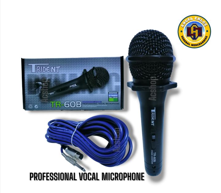 Trident TR 60B the professional dynamic microphone hyper cardoid ...