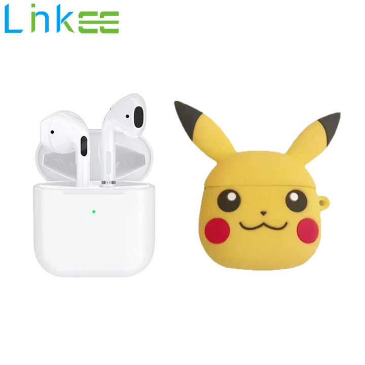 TWS Pro 4 Bluetooth Wireless Earphone with 3D Cartoon Protective ...