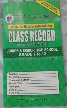 CLASS RECORD REVISED/GRADE 7-12/3PC/Assorted Brand 51gsm | Lazada PH