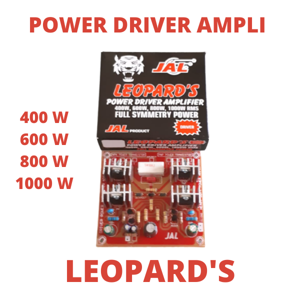 KIT DRIVER POWER AMPLI 2 TINGKAT LEOPARD 600W AUDIO 600WATT 600 WATT ...