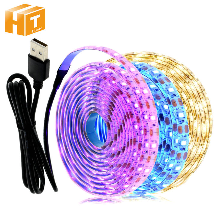 Ice Blue LED Strip Lights USB 2835 Led Light Strip SMD DC5V Flexibele ...