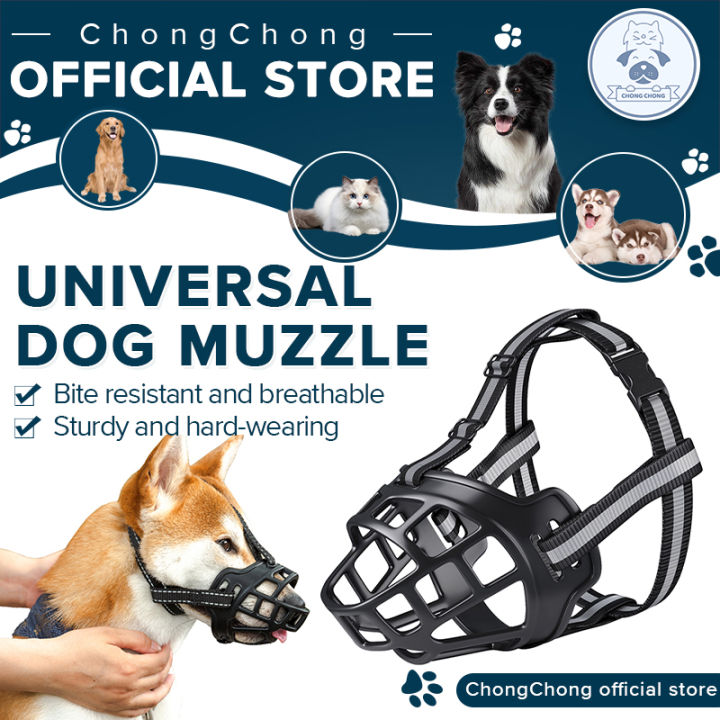 CHONG CHONG Pet dog mouth sets adjustable Muzzle Basket Anti-Biting ...