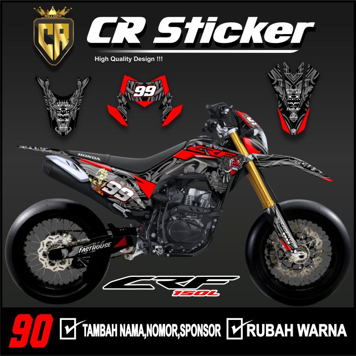Sticker setiker stiker decal CRF 150 L barong - Fullbody-Dekal CRF 150 L Trail Supermoto ...