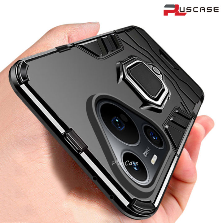 PlusCase for Huawei Pura 70 Ultra 70 Pro Metal Ring Stand Case Armor ...