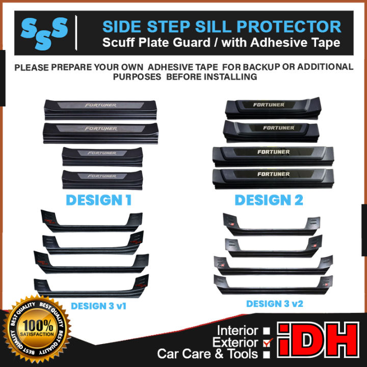 Toyota Fortuner 2012 - 2015 / 2016 - 2024 | 4 Models Side Step Sill ...