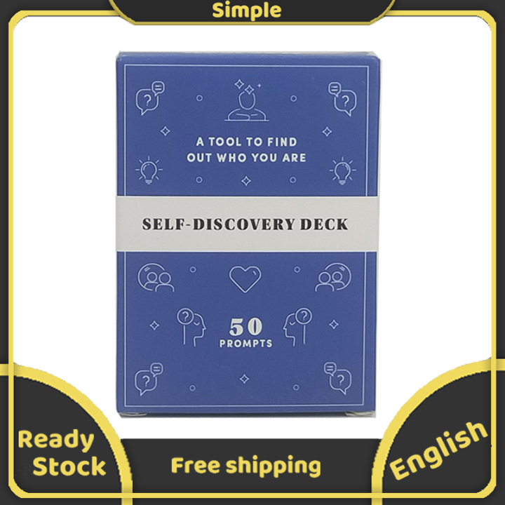 BestSelf Self-Discovery Deck - 50 Daily Prompts for Positive ...