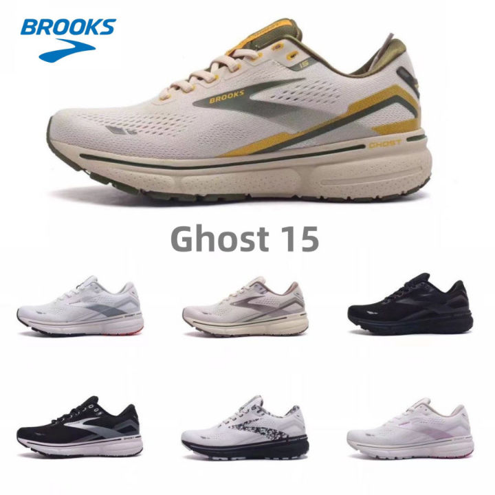 2024 Quality running shoes Brooks Ghost 15 Men's and Women's shock ...