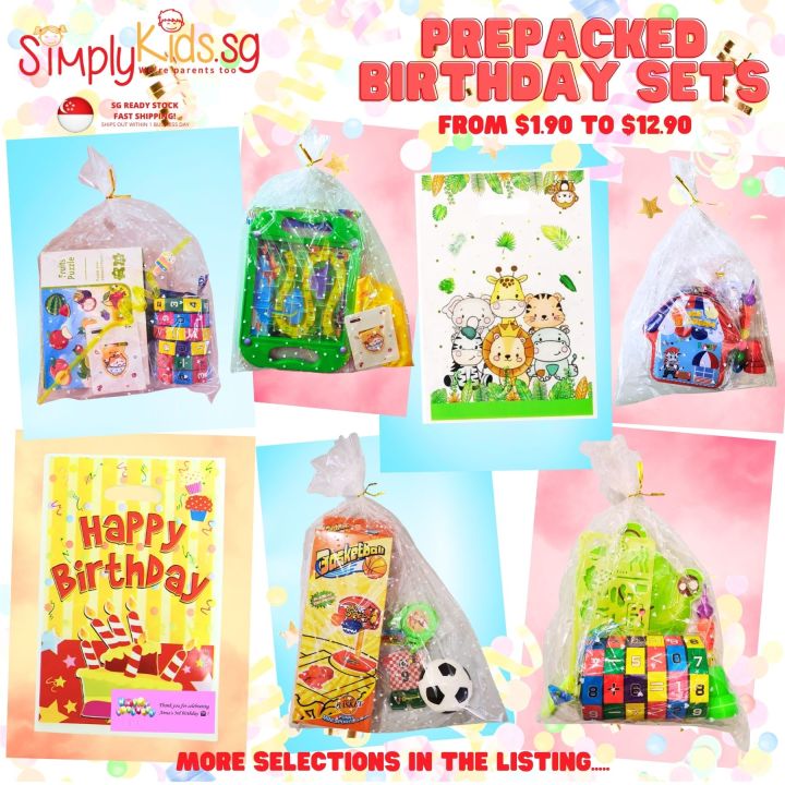 [SG SELLER] SimplyKids.SG® - Prepacked Children Birthday Goodie Bag ...