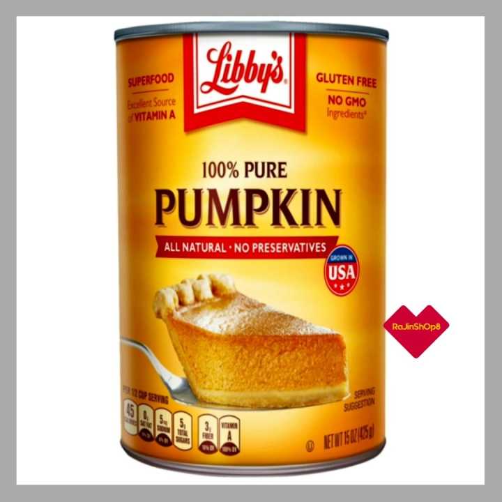 Libby’s 100% Pure Pumpkin – 425g | No Additives or Preservatives ...