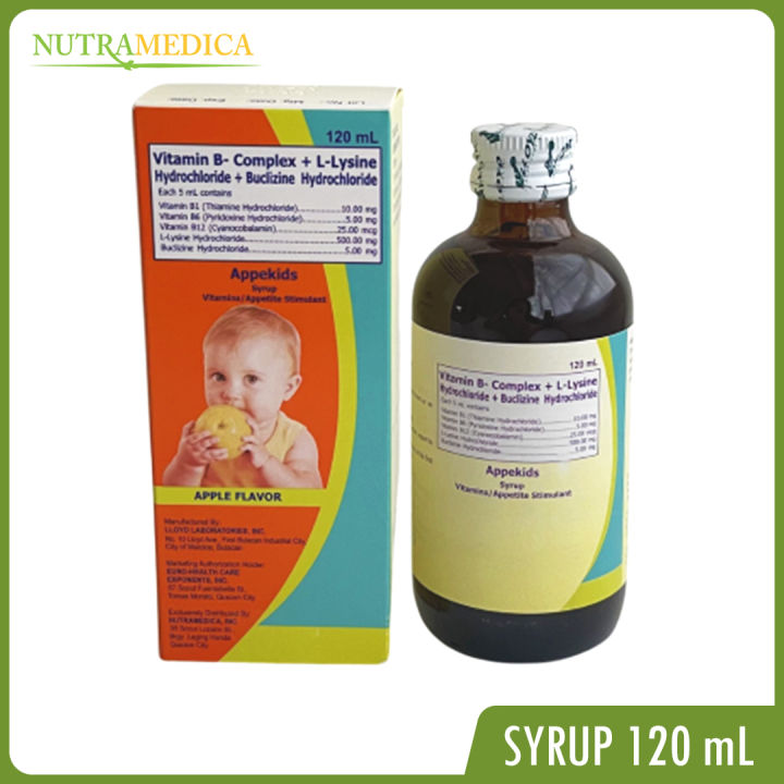 Appekids 120 mL Syrup Vitamin B Complex and L-Lysine | Lazada PH