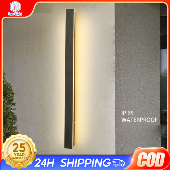 Wall Lamp Outdoor Wall Light Waterproof Modern Minimalist LED Linear ...