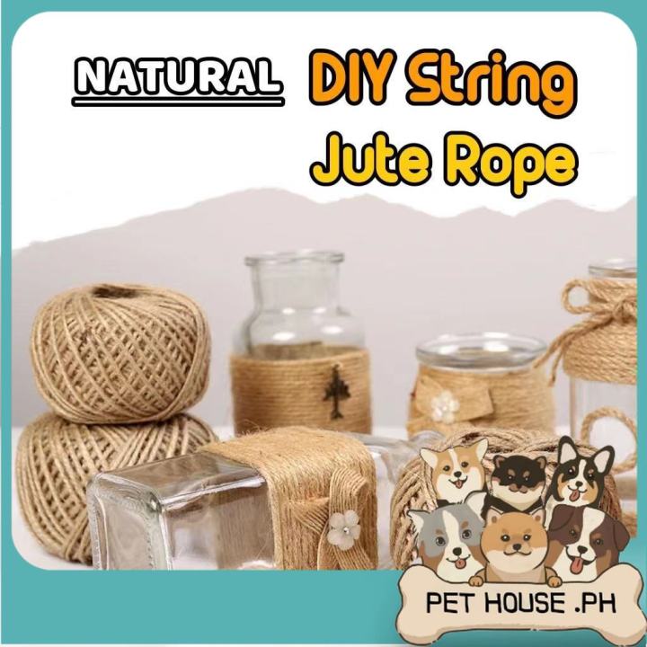 Natural Jute Rope Hemp String Twine Cord DIY Craft String Party Wedding ...
