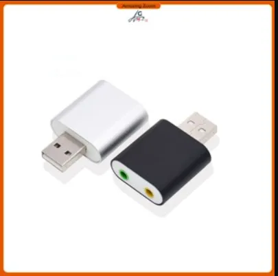 Sound Card USB Audio Interface Headphone Adapter Soundcard for Mic ...