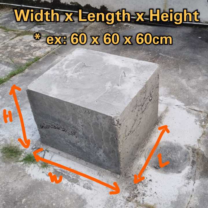 Concrete Block Cast Service | Cement Custom Build at Site | For CCTV ...
