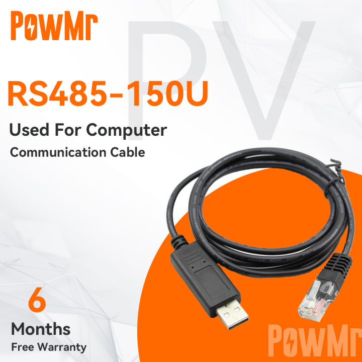 PowMr communication cable CC-USB-RS485-150U usb to pc rs485 to ep solar ...