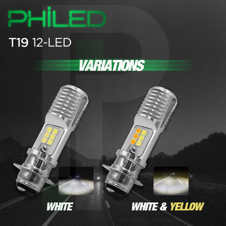 ORIGINAL PHILED T19 V2 LED HEADLIGHT 12V HI-LOW FOR WAVE, XRM, SHOGUN ...