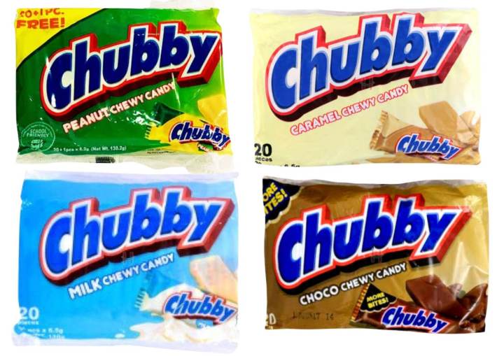 Chubby Chewy Candy Choco Caramel Milk Peanut 20s | Lazada PH