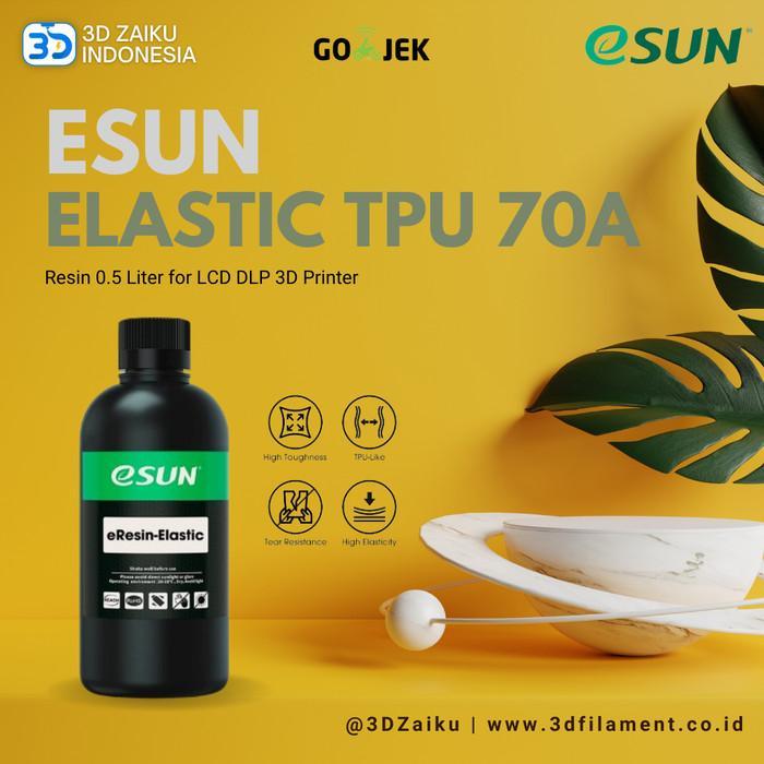 ESUN ELASTIC KARET KUAT TPU 70A RESIN 0.5 LITER FOR LCD DLP 3D PRINTER ...