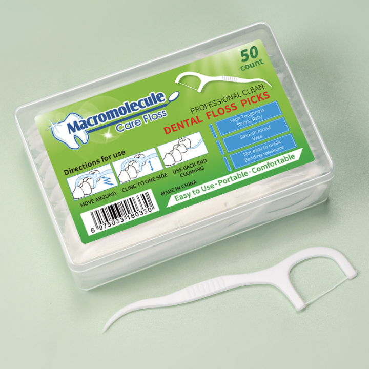 50 pieces Per Box Dental Floss For Tooth Clean Oral Care Teeth Stick ...