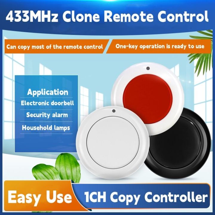 433MHz Cloning Code Transmitter Auto Copy 1CH Remote Control Electric Garage Door Opener Remote ...