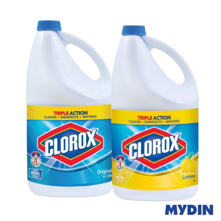 Clorox Bleach Total Disinfects Cleans (4L) - 2 Variants | Lazada